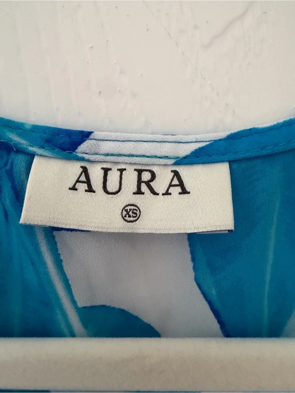 Aura | Swim | Aura Blue Palm Leaves Cover Uptop | Poshmark